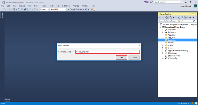 Exception Filter In ASP.NET MVC